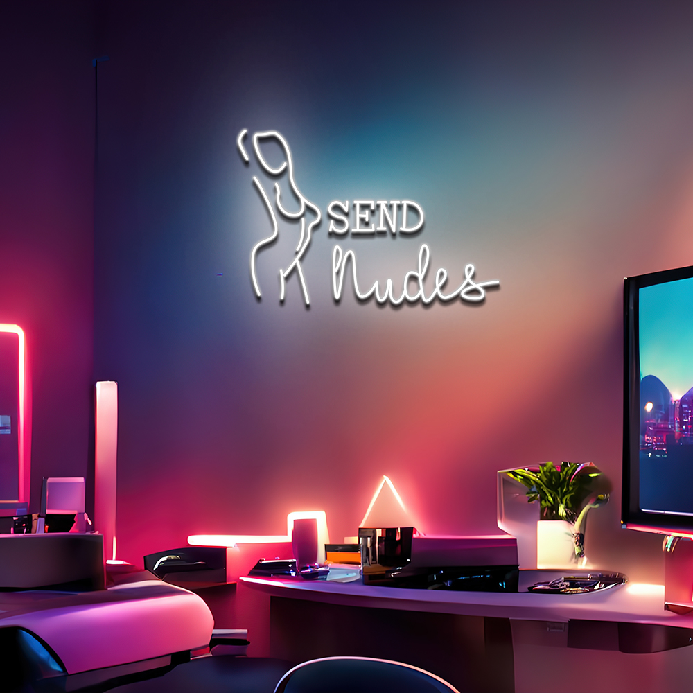 Send Nude Led Neon Sign - Custom Personalised LED Neon Signs, Handmade ...