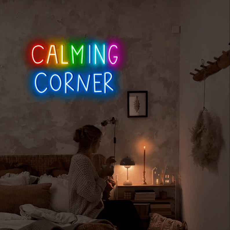 Calming Corner Custom Neon Sign - Custom Personalised LED Neon Signs ...