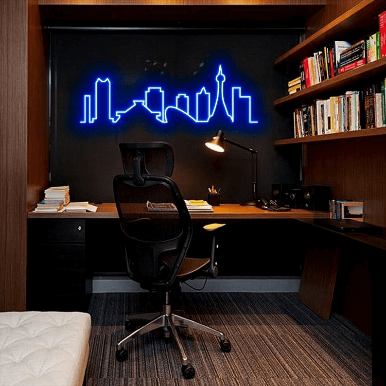 City Skyline Custom Neon Sign - Custom Personalised LED Neon Signs ...