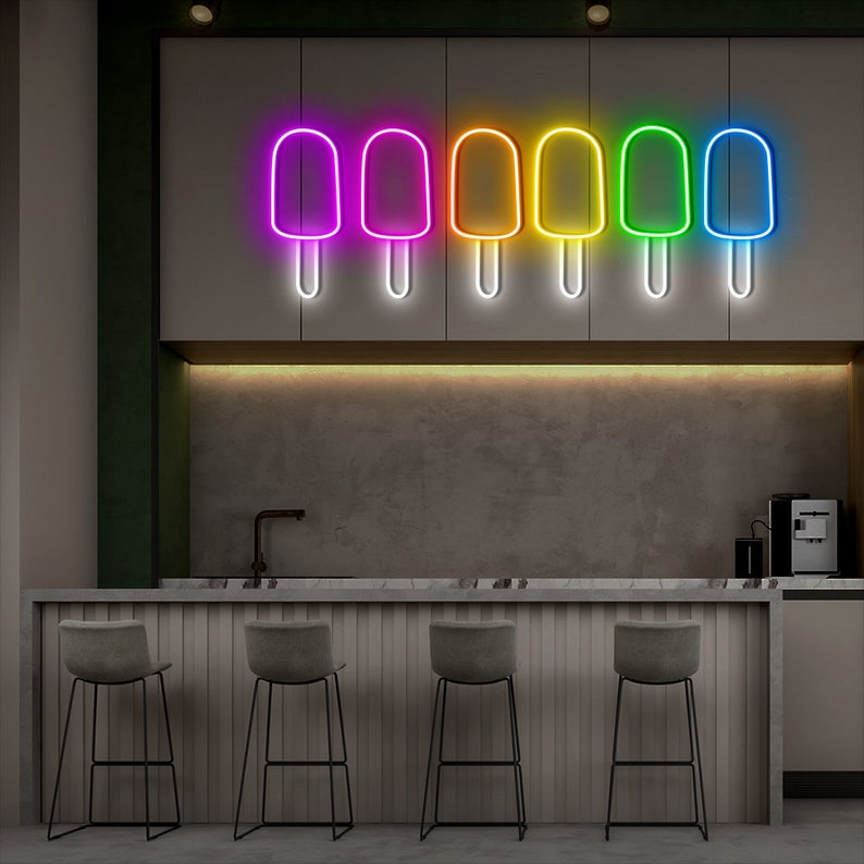Popsicle Custom Neon Sign - Custom Personalised LED Neon Signs ...