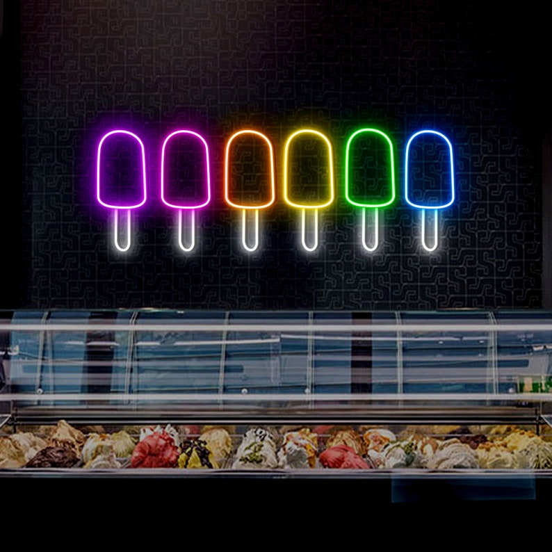 Popsicle Custom Neon Sign - Custom Personalised LED Neon Signs ...