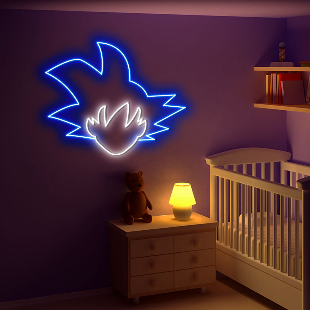 Dragon Ball Neon Sign Songoku Neon Led Sign - Custom Personalised LED ...