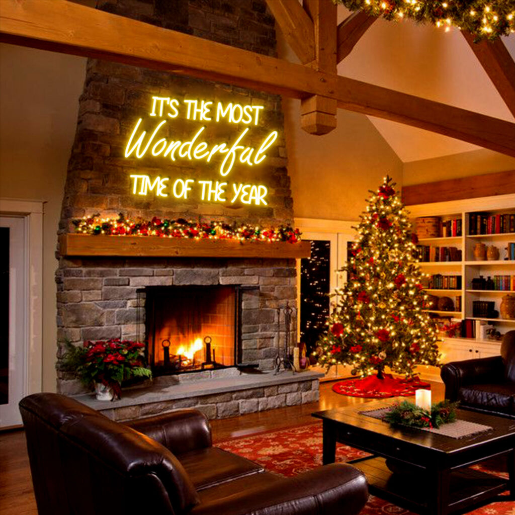 It's The Most Wonderful Time Of The Year Neon Sign - Custom ...