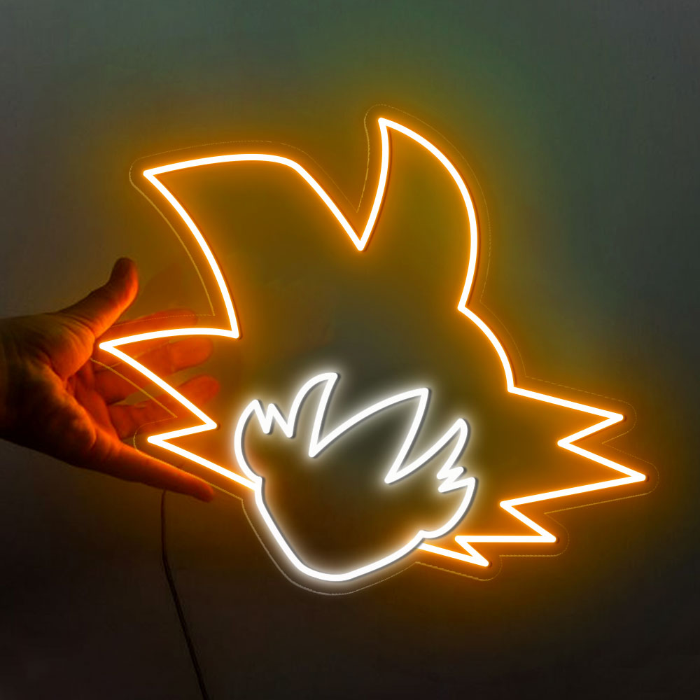 Dragon Ball Neon Sign Songoku Neon Led Sign - Custom Personalised LED ...