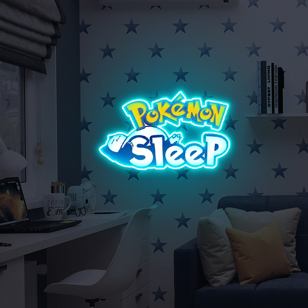 Pokemon Sleep Neon Sign - Custom Personalised LED Neon Signs, Handmade ...