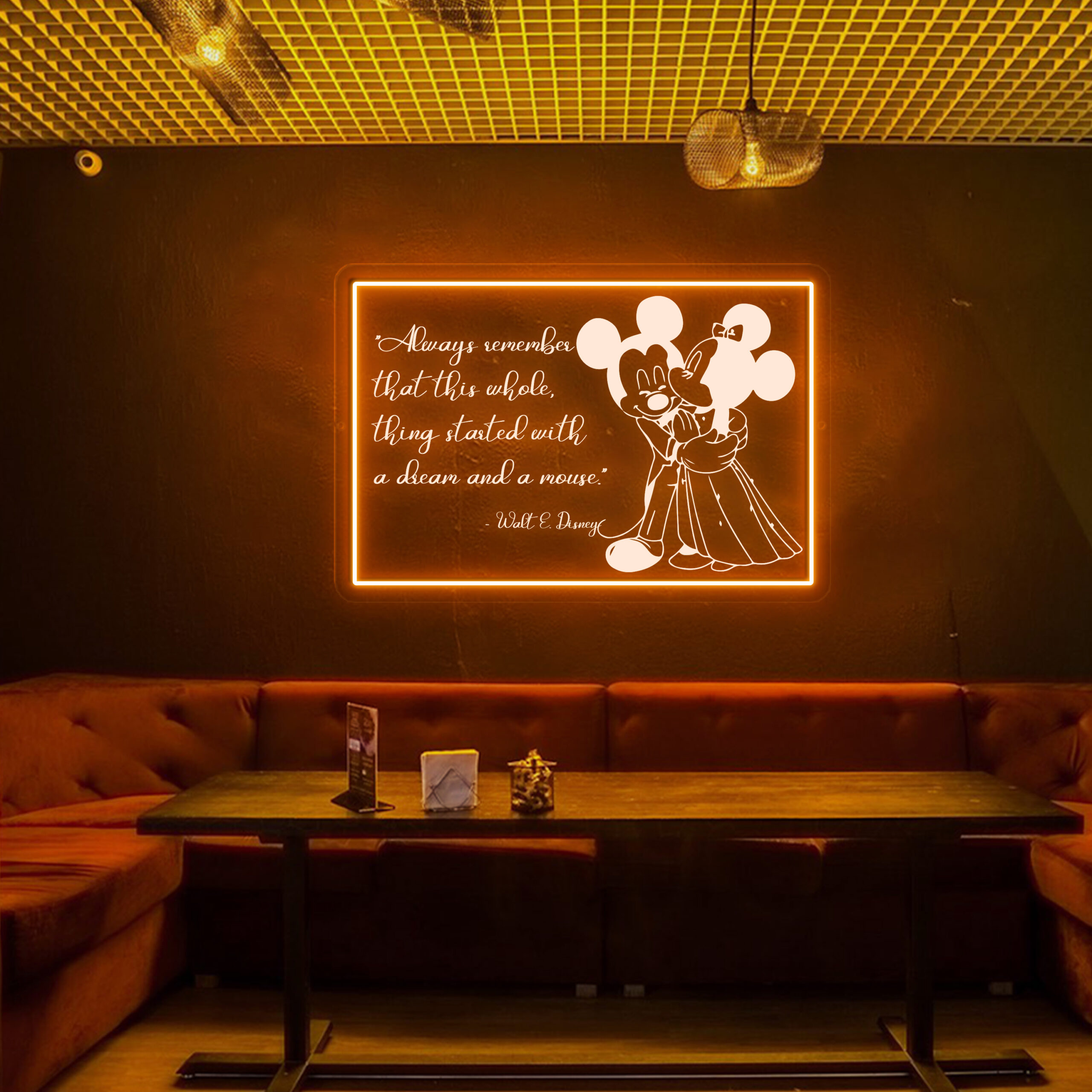 Mickey Lover Laser Sign - Custom Personalised LED Neon Signs, Handmade ...