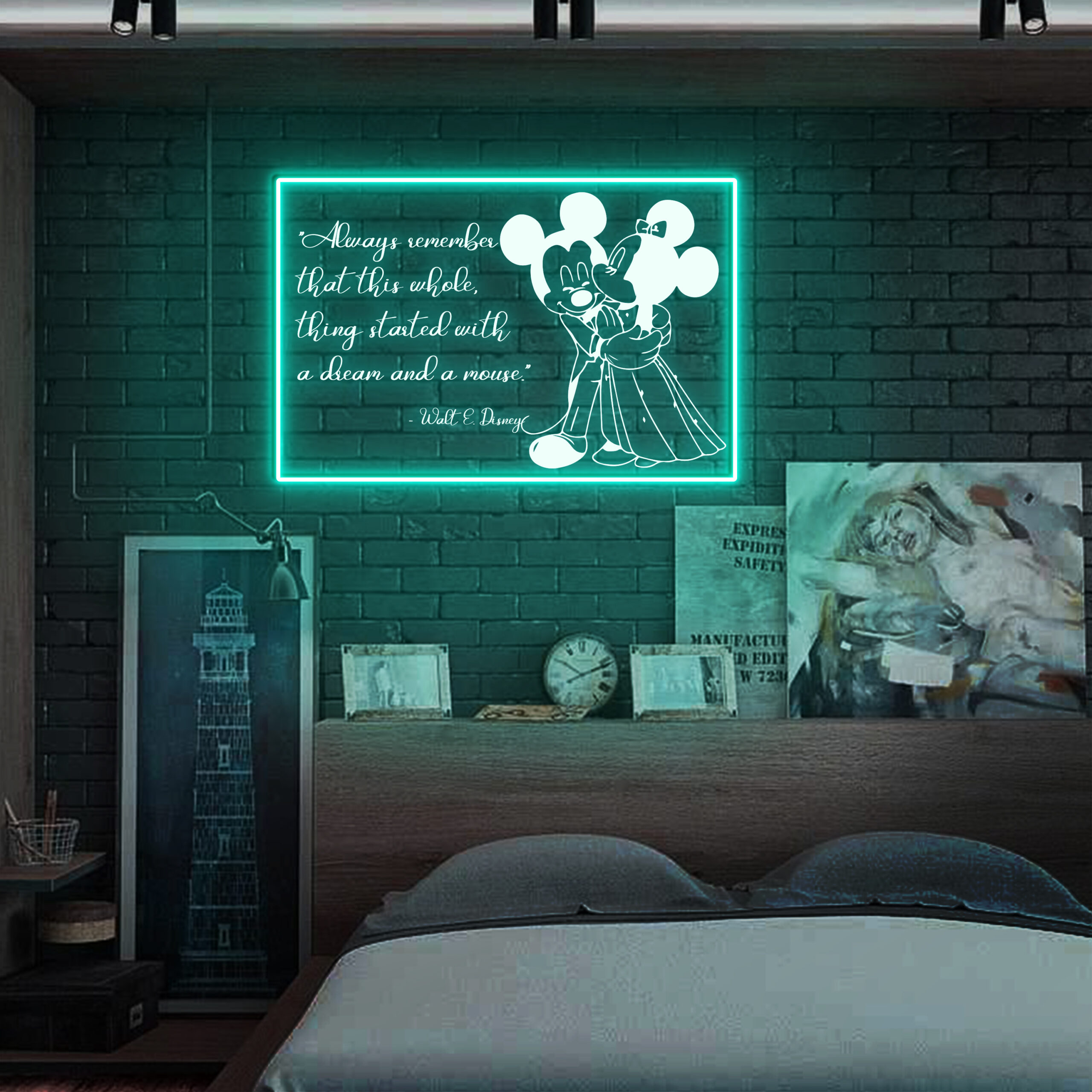 Mickey Lover Laser Sign - Custom Personalised LED Neon Signs, Handmade ...