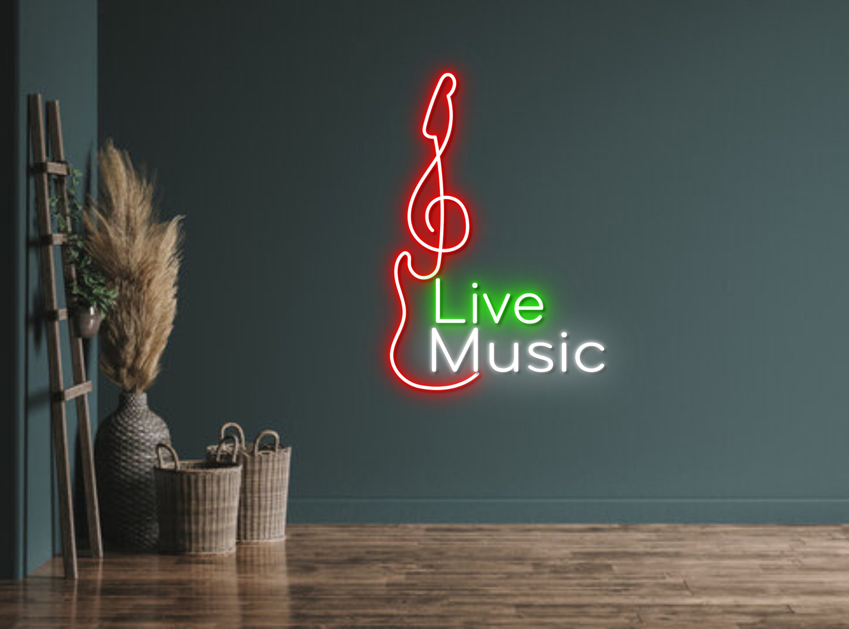 Live Music Neon Signs - Custom Personalised LED Neon Signs, Handmade ...