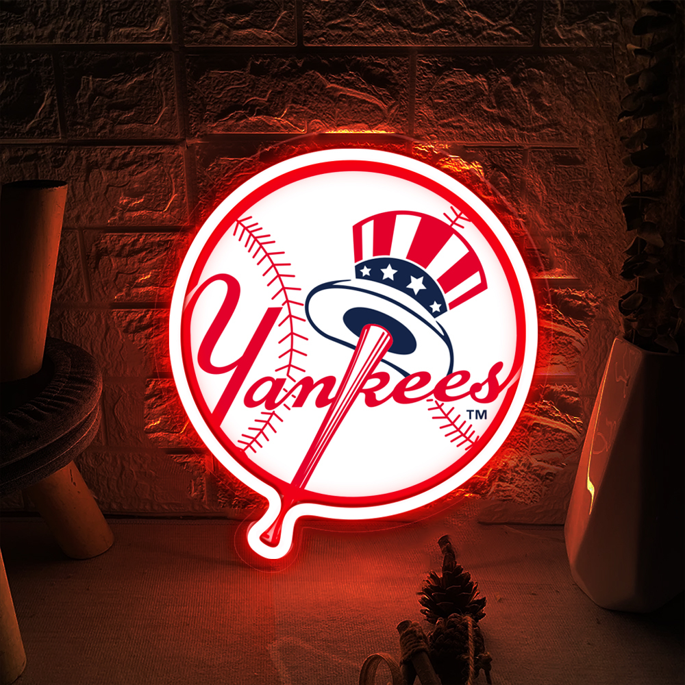 New York Yankees Baseball UV Sign - Custom Personalised LED Neon Signs ...