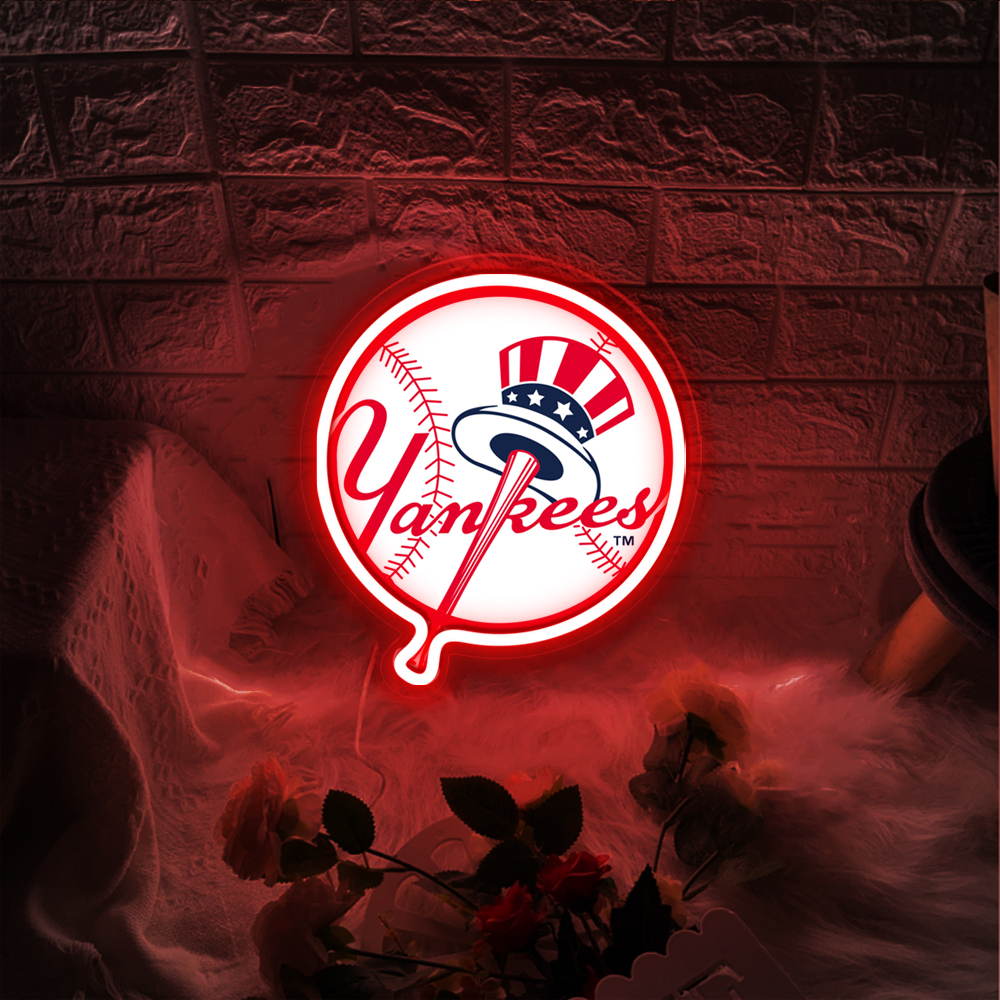 New York Yankees Baseball UV Sign - Custom Personalised LED Neon Signs ...