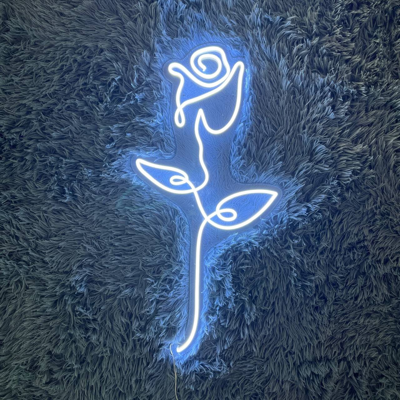 Rose Flower Neon Sign - Custom Personalised LED Neon Signs, Handmade ...