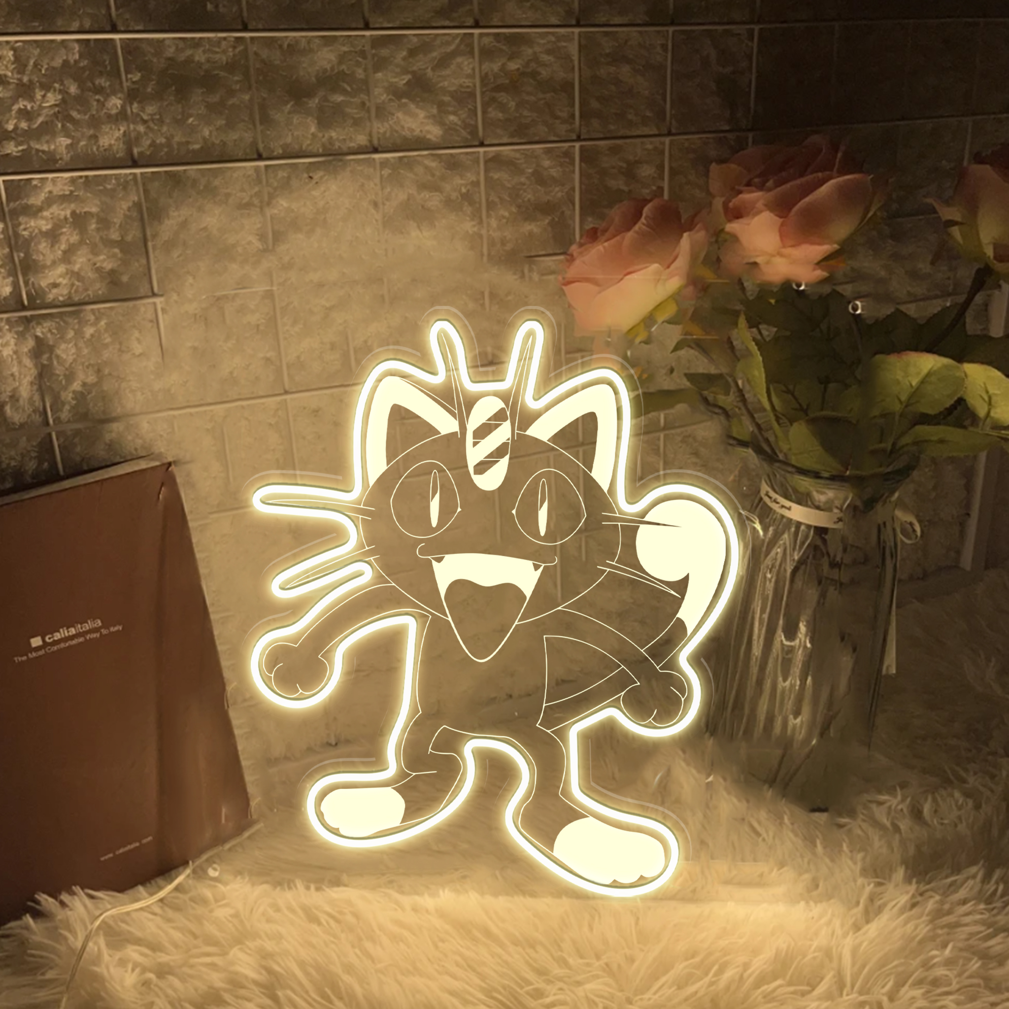 Meowth Pokemon Laser Signs - Custom Personalised LED Neon Signs ...