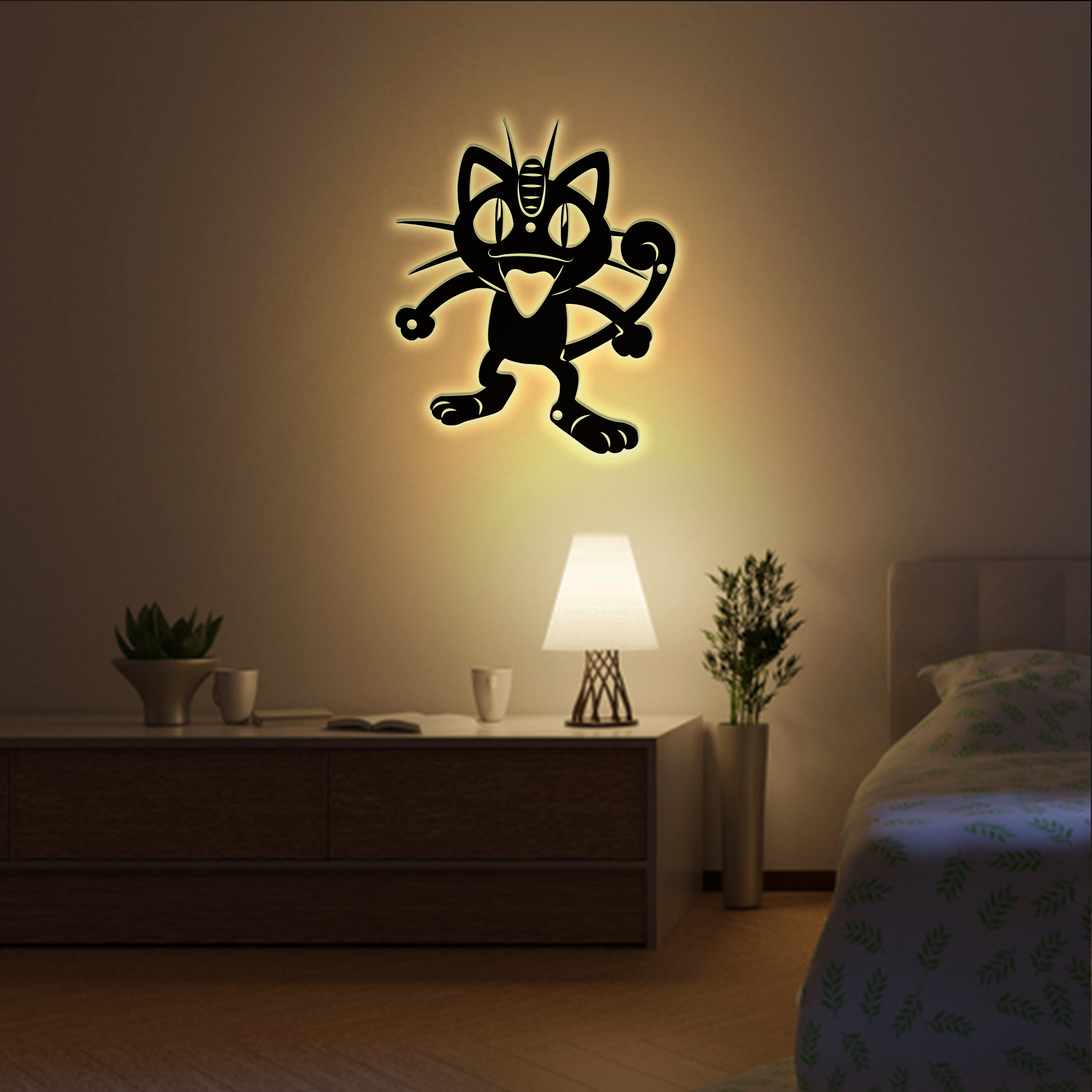 Meowth Pokemon Metal Signs - Custom Personalised LED Neon Signs ...