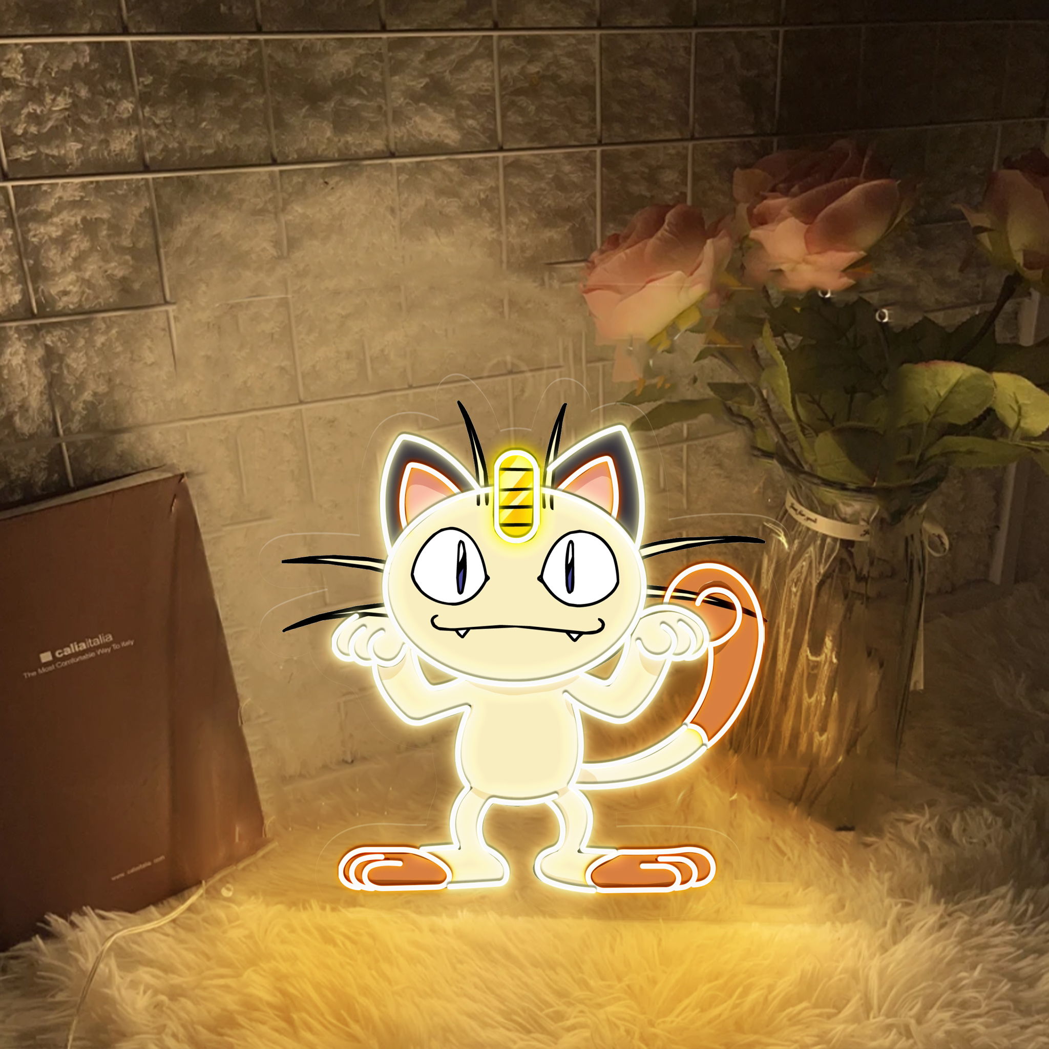Pokemon Meowth UV Signs - Custom Personalised LED Neon Signs, Handmade ...