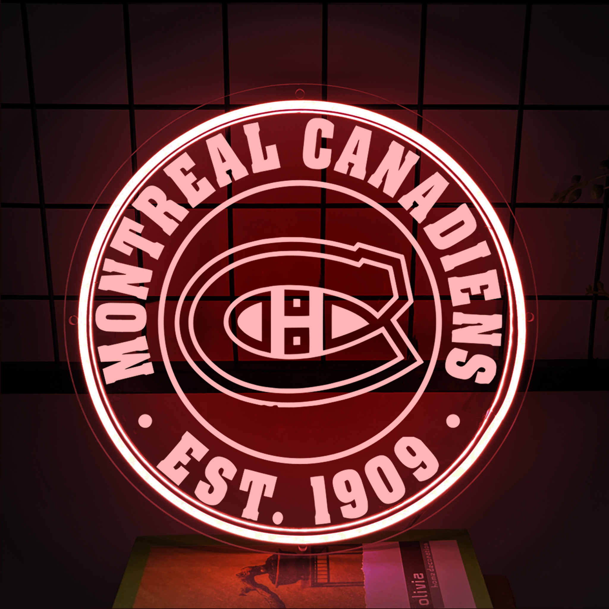 Montreal Canadiens Ice Hockey Laser Signs - Custom Personalised LED ...