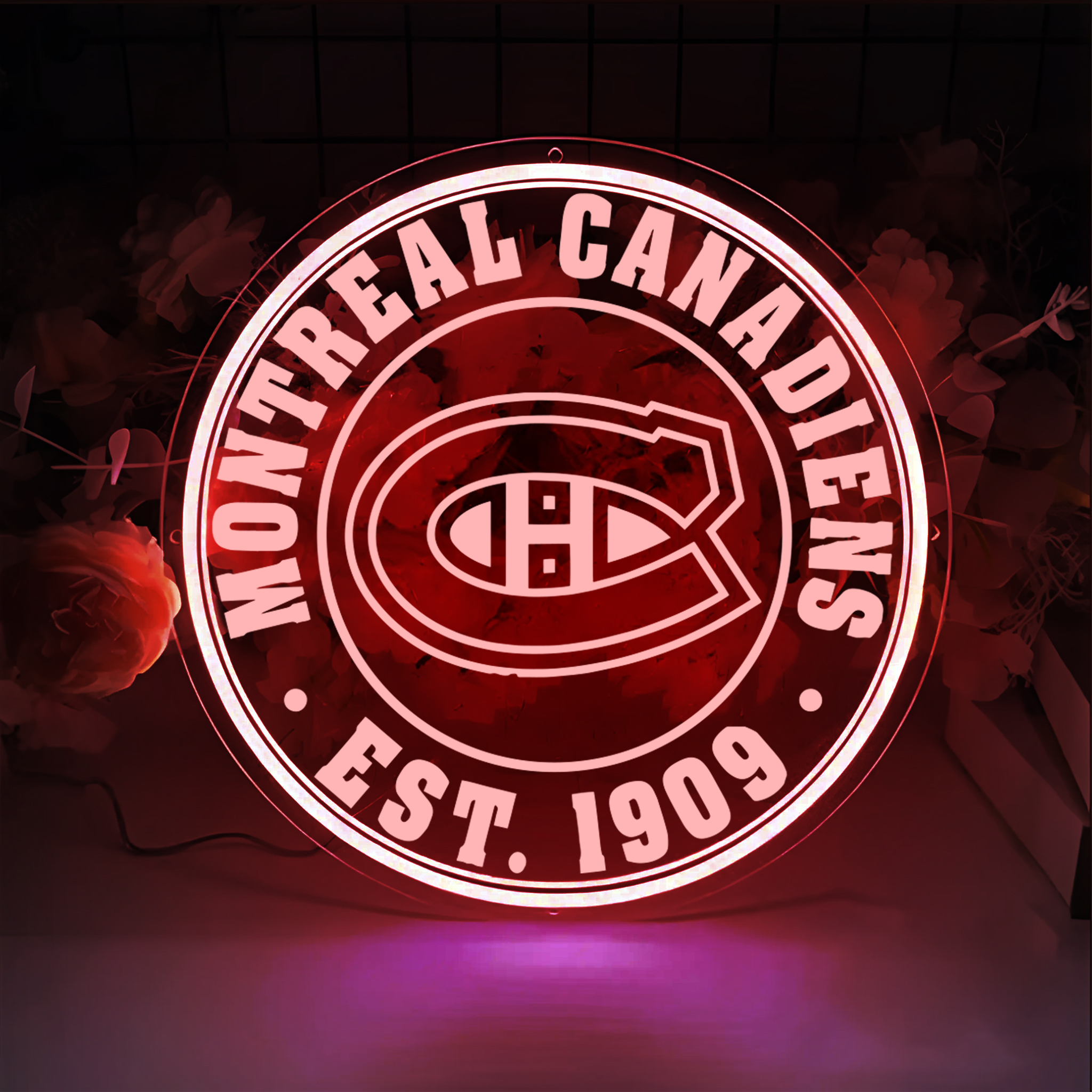 Ice Hockey Montreal Canadiens Laser Sign - Custom Personalised LED Neon ...