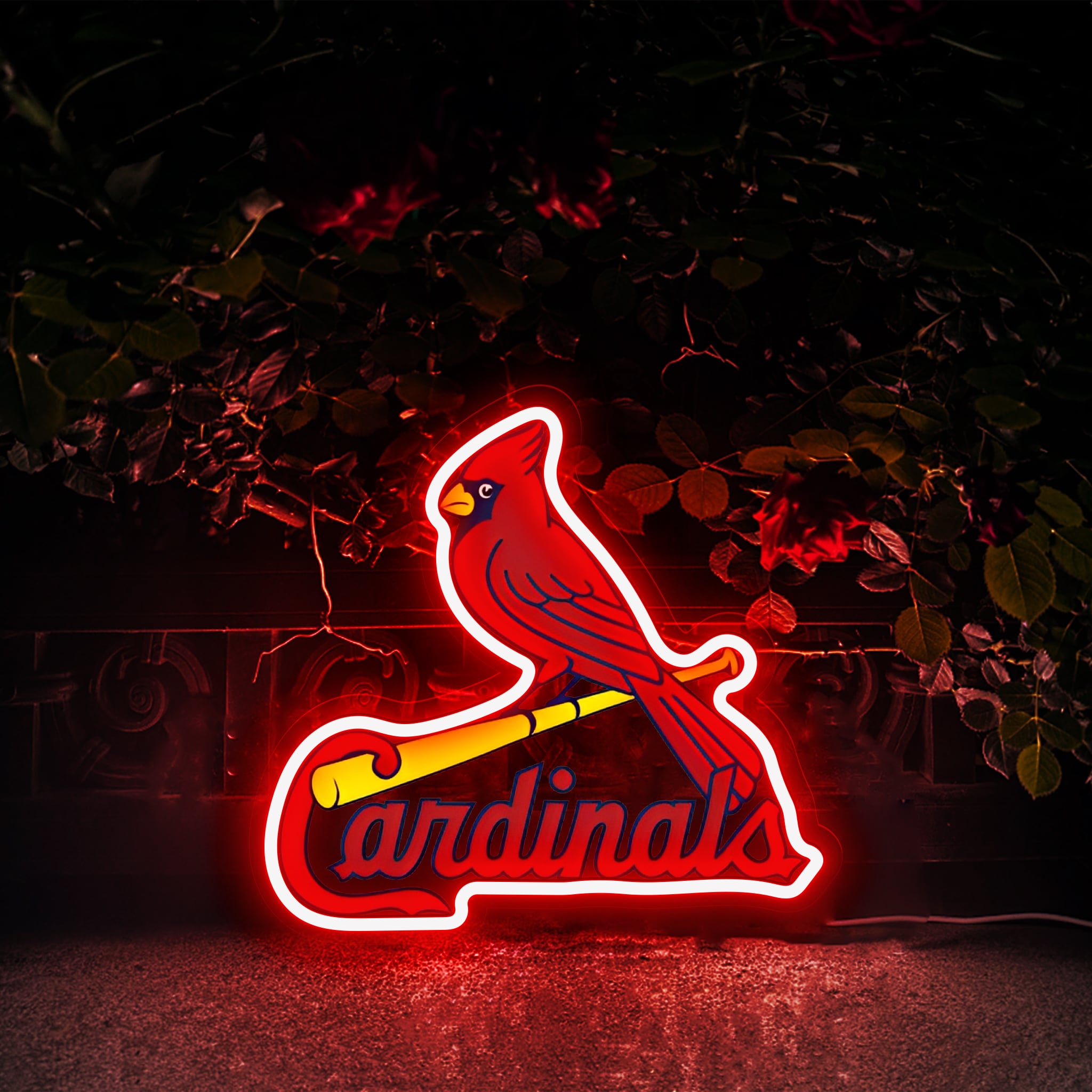 St. Louis Cardinals Baseball UV Sign - Custom Personalised LED Neon ...